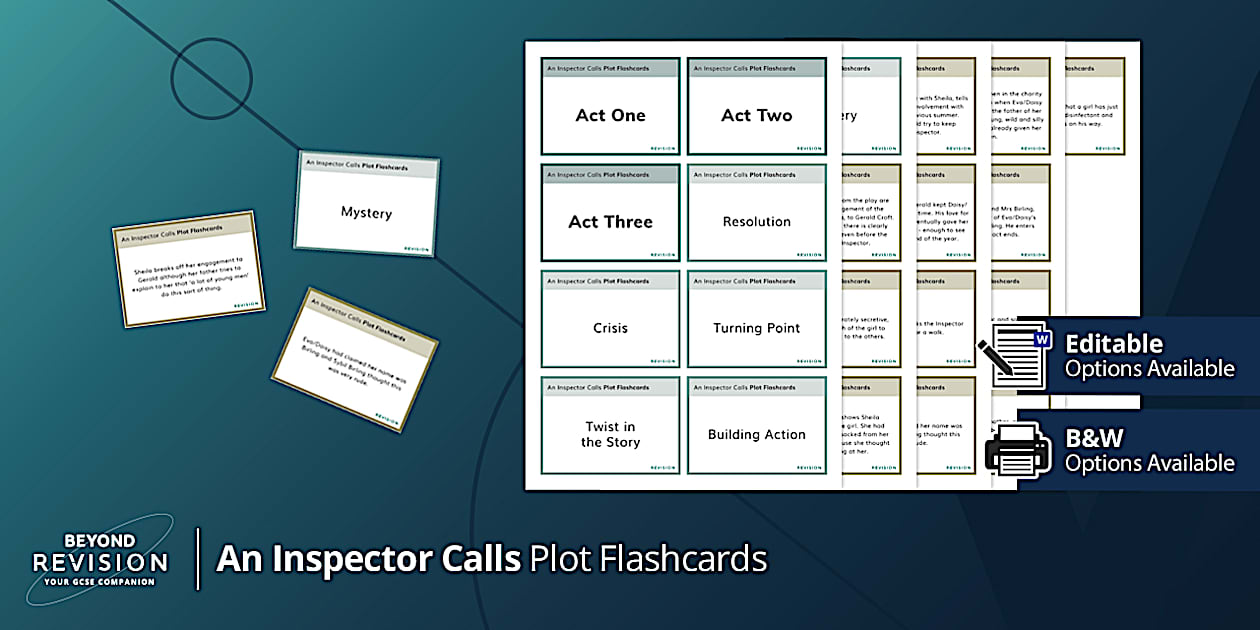 An Inspector Calls Flashcards | English | Beyond - Twinkl