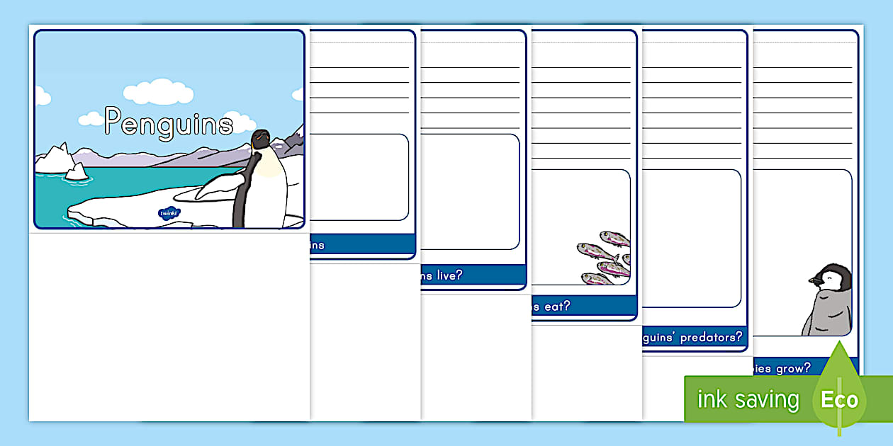 Penguins Flipbook (Teacher-Made) - Twinkl