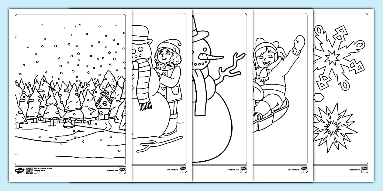 Winter Colouring Pictures | Twinkl Resources - Twinkl