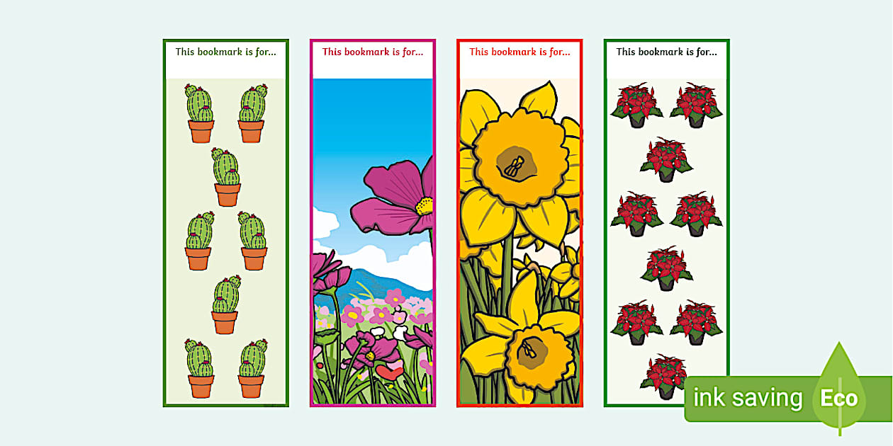 Printable Plant Bookmarks – Display Bookmarks – Twinkl