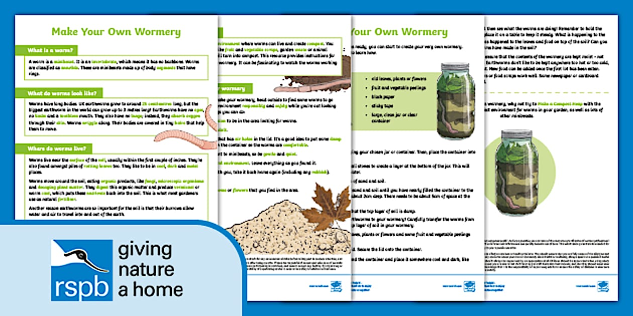 FREE! - Make Your Own Wormery (Ages 7 - 11) (teacher made)