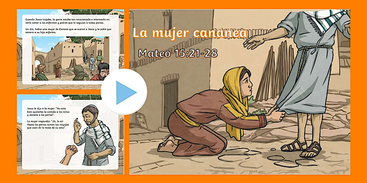 PowerPoint: La mujer Cananea (Teacher-Made) - Twinkl