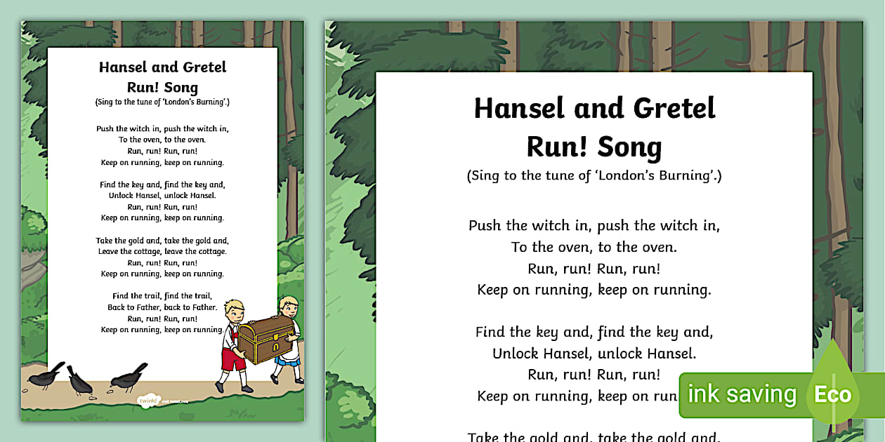 Hansel and Gretel, Run! Song - Twinkl
