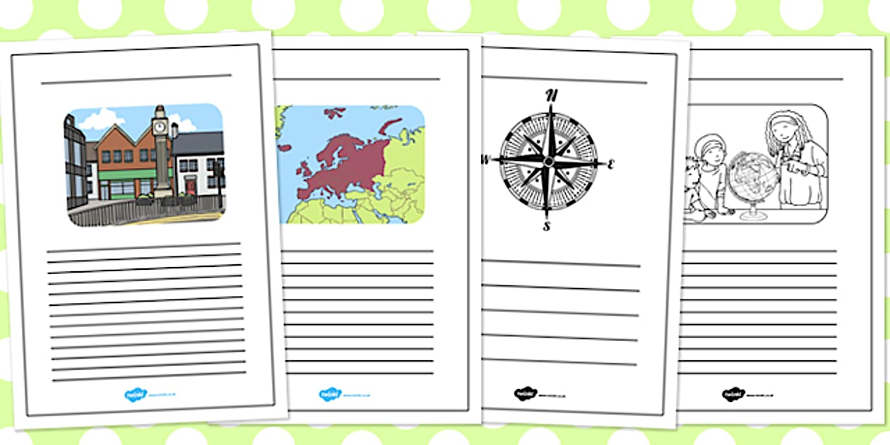 Editable Our Local Area Writing Frames (teacher made)