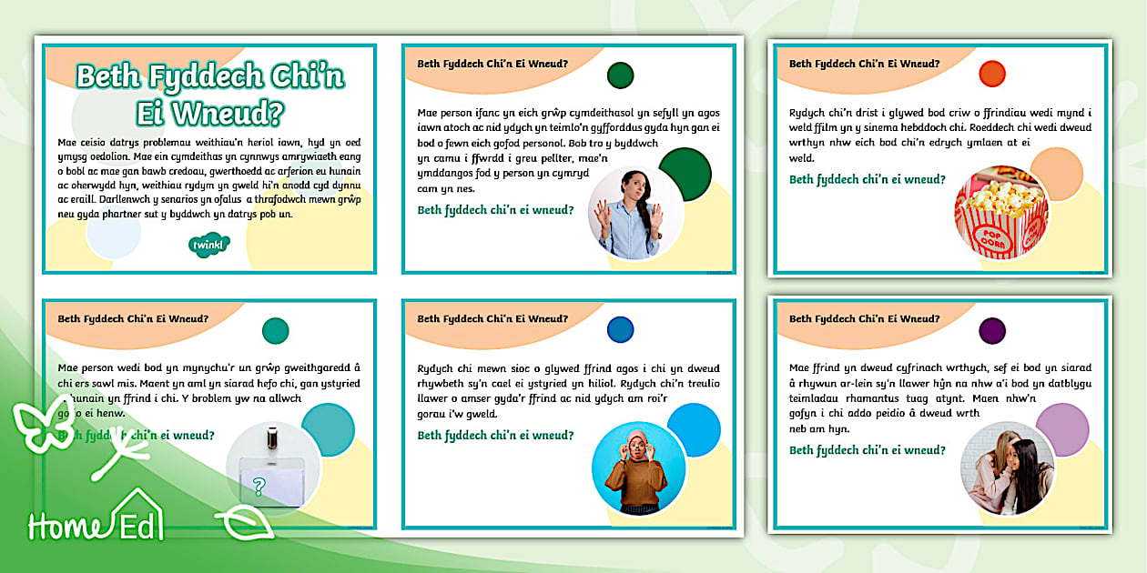 Cardiau Senarios Beth Fyddech Chi'n Ei Wneud Petai...?