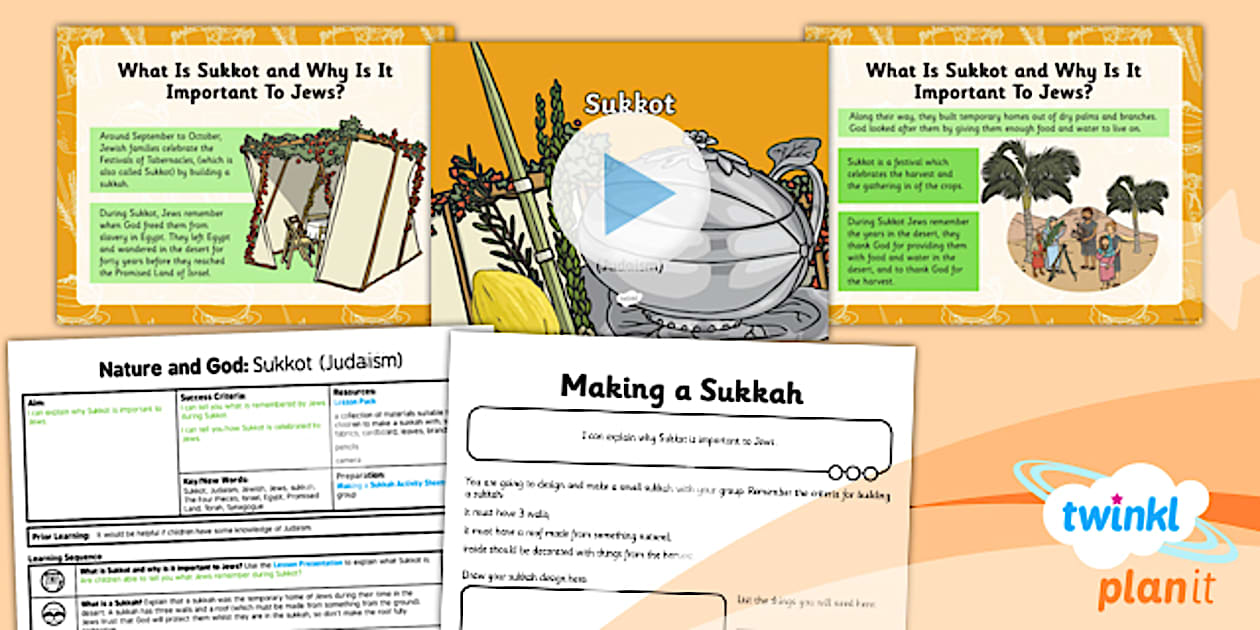 Sukkot Lesson Plan - RE Resources - Year 2 (teacher made)
