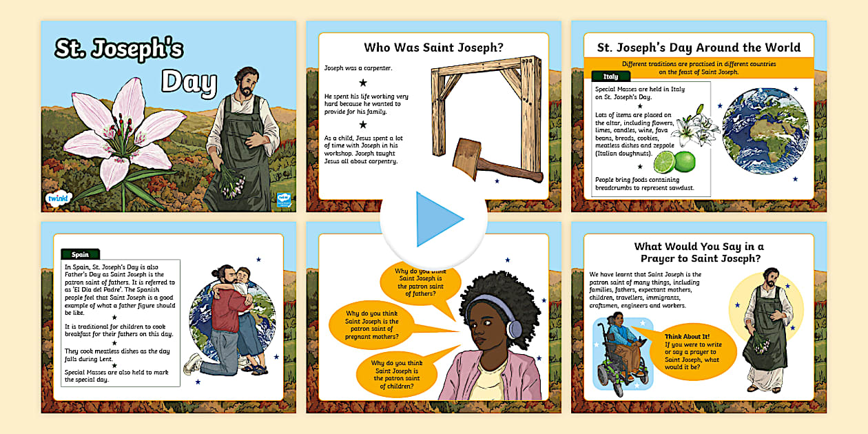 St. Joseph's Day KS2 PowerPoint (teacher made) - Twinkl