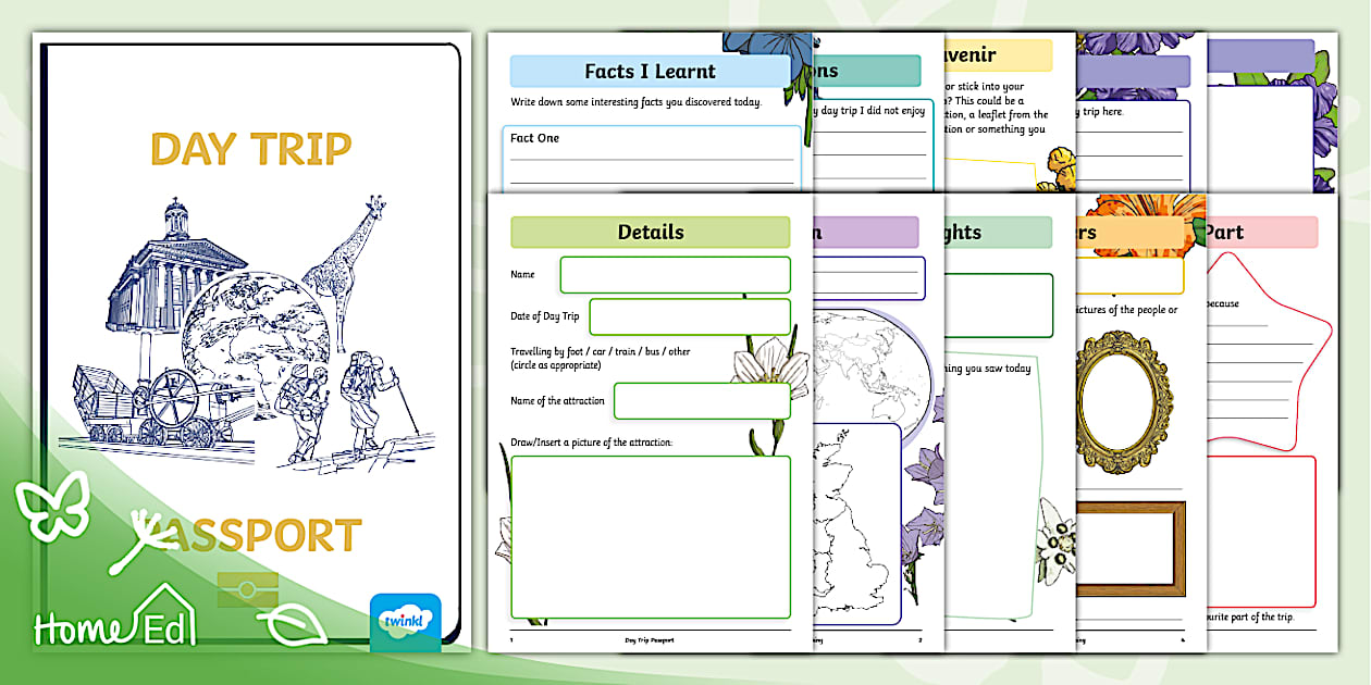 Day Trip Passport (Teacher-Made) - Twinkl
