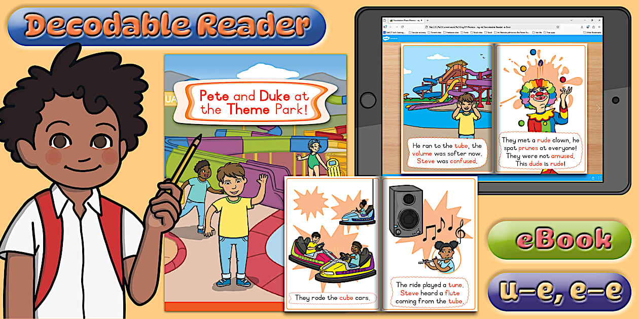 Foundation Phase Phonics- u-e, e-e Decodable Reader- eBook (CAPS Aligned)