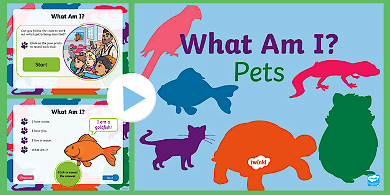 What Am I? Pets PowerPoint (teacher made) - Twinkl