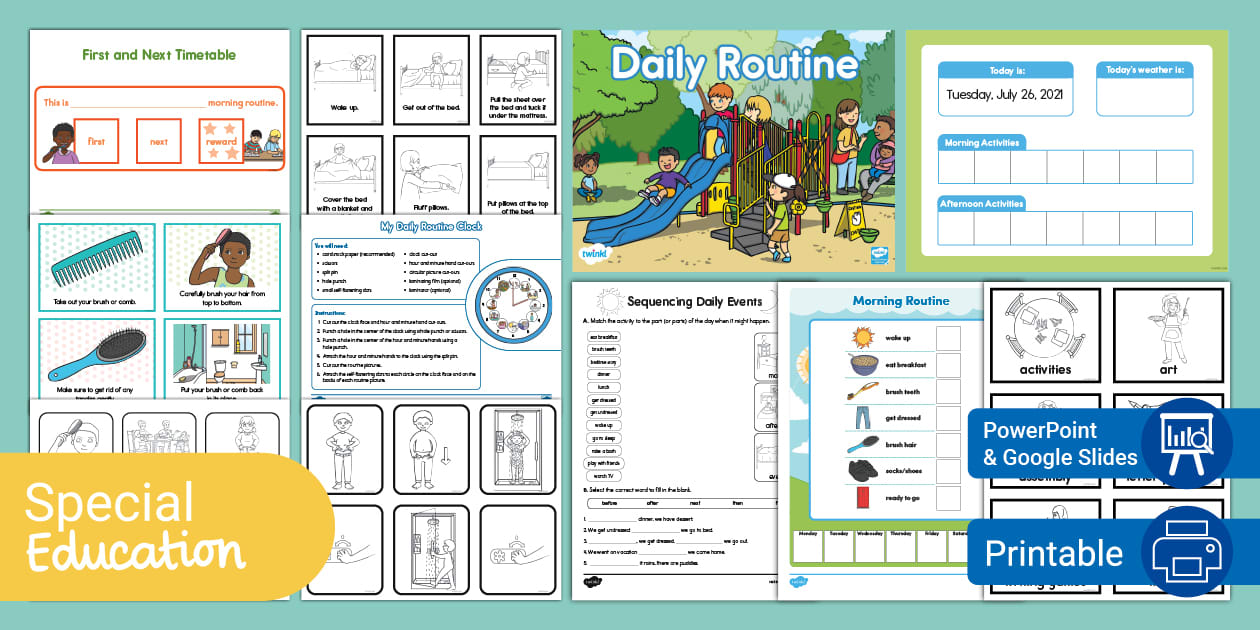 Daily Routines Pack for Special Education (professor feito)