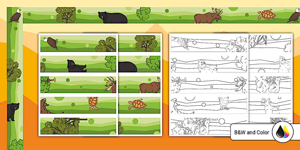 National Park Display Page Border Design | Resource | Twinkl