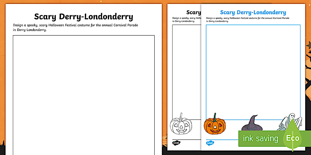 Scary Derry-Londonderry Worksheet / Worksheet (teacher made)