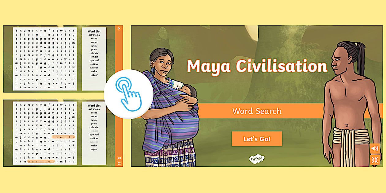 Interactive Maya Civilisation Word Search | Twinkl Go!