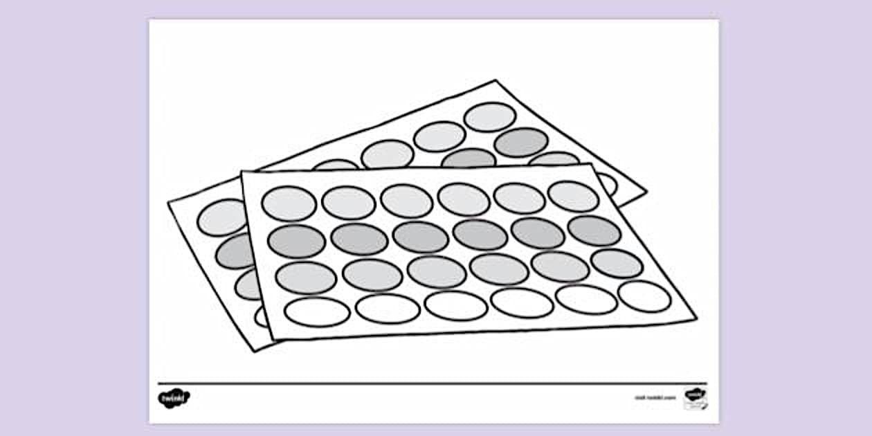 Sticky Dots Colouring Sheet | Colouring Sheets - Twinkl