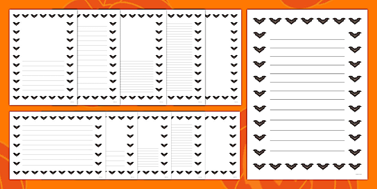 Halloween Printable Stationery Paper | Primary Resources