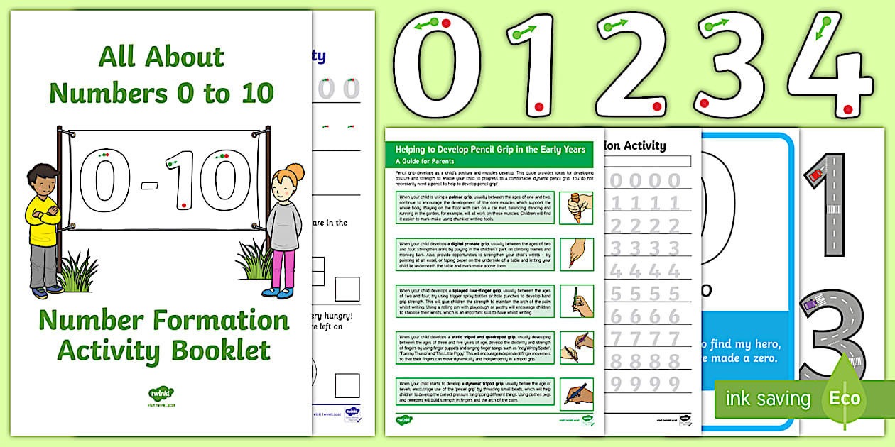 Number Formation at Home Parents Resource Pack - Twinkl