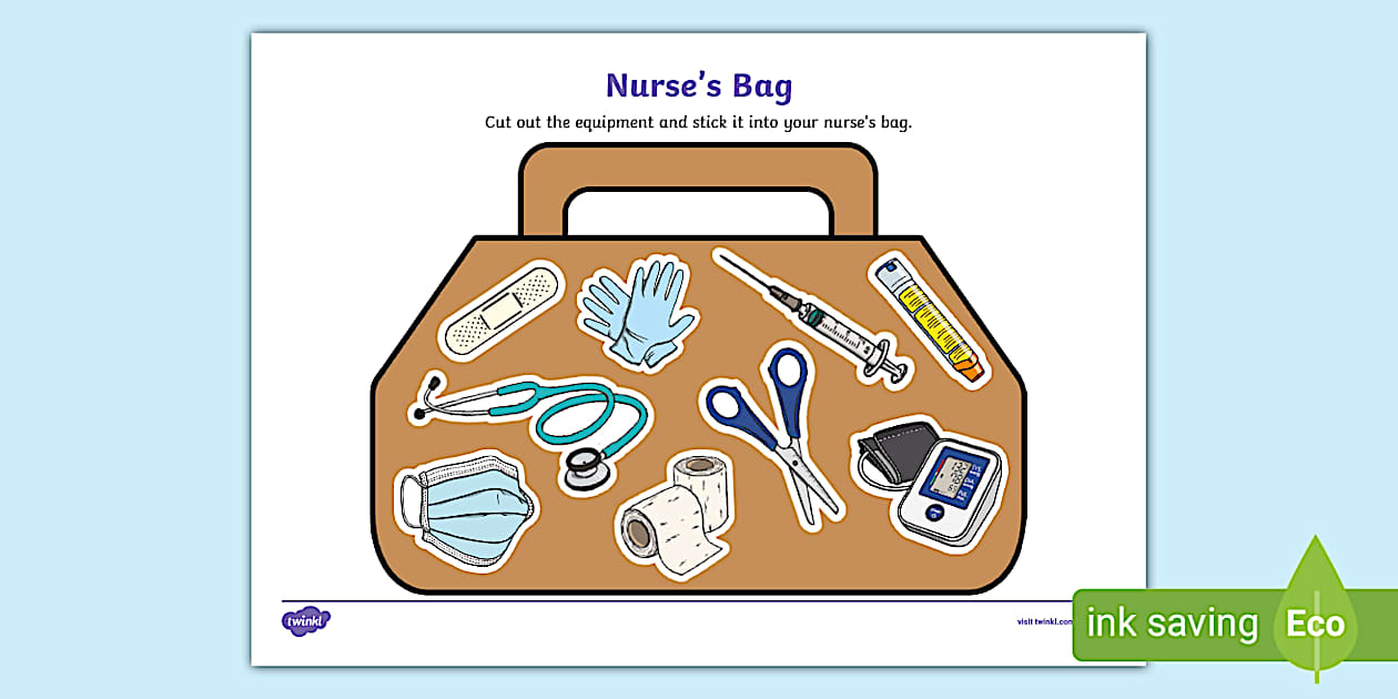Nurse's Bag Cutting Skills Activity - Twinkl - KS1 - Twinkl