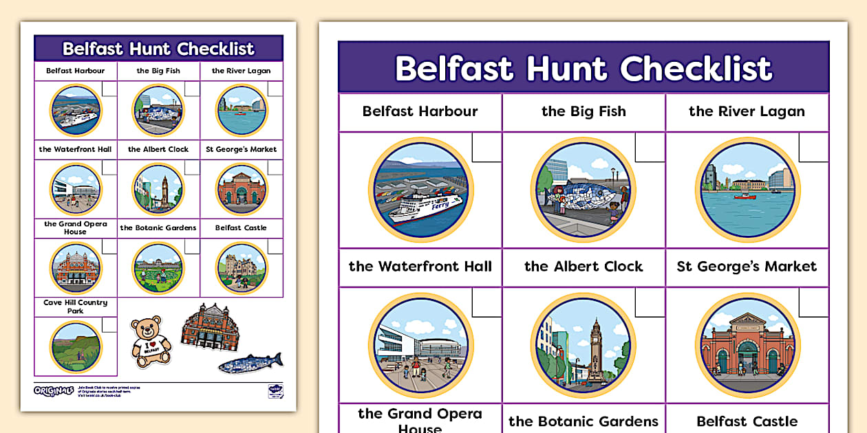 Let's Visit Belfast! Journey Hunt Checklist