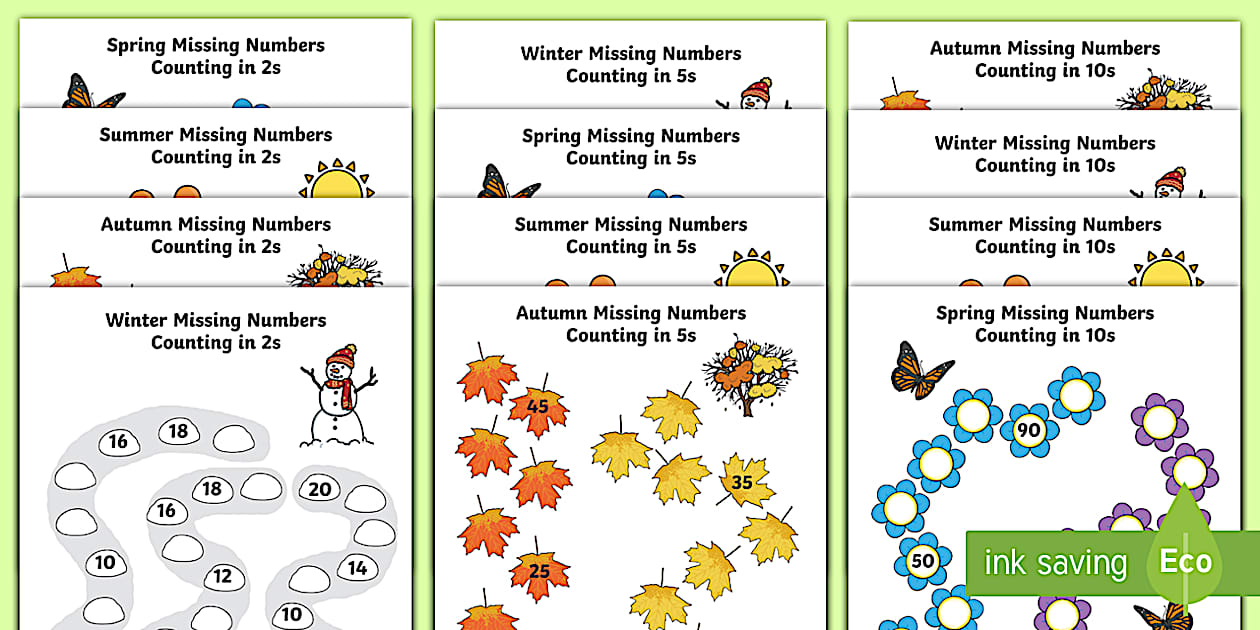 Counting in 2s Missing Numbers | 2s, 5s and 10s - Twinkl