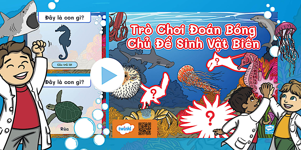 Powerpoint Trò Chơi Đoán Bóng Chủ Đề Sinh Vật Biển