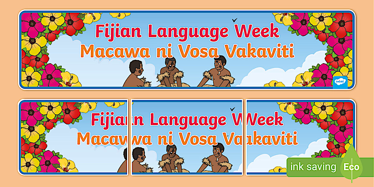 Fijian Language Week Banner (Hecho por educadores) - Twinkl