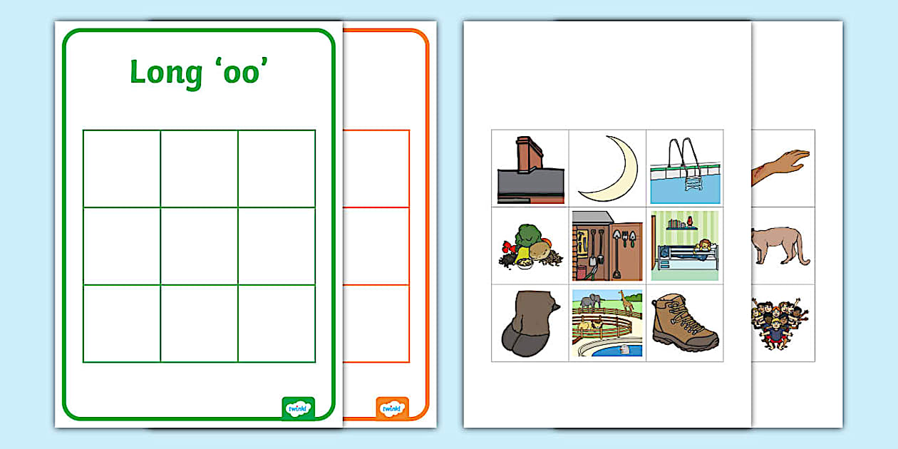 'ou' and 'oo' Sorting Cards (teacher made) - Twinkl