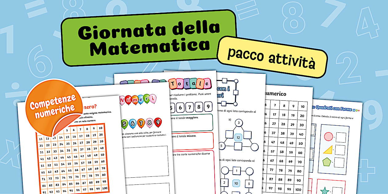 * NEW * Giornata della Matematica: Pacco Attività