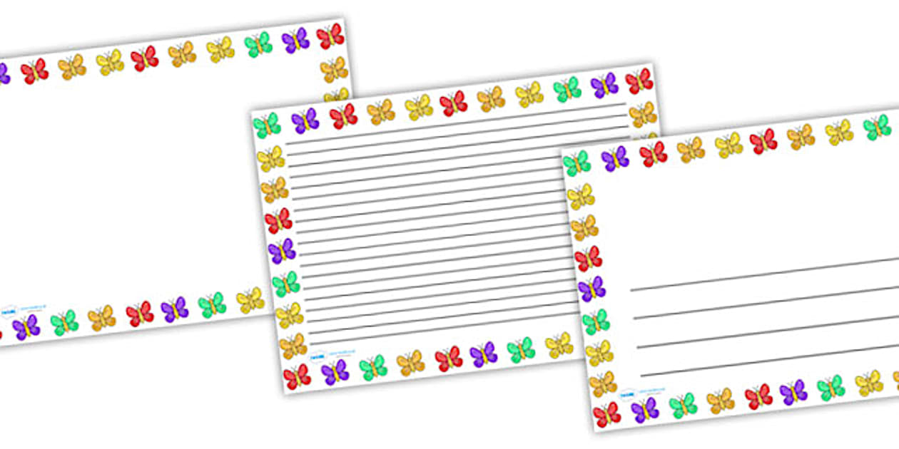 Butterfly Border - Primary Resources (teacher made) - Twinkl