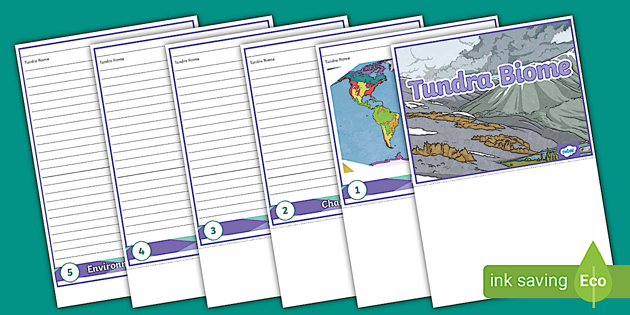 Tundra Biome Flipbook Australia Ι World Climates Ι Twinkl