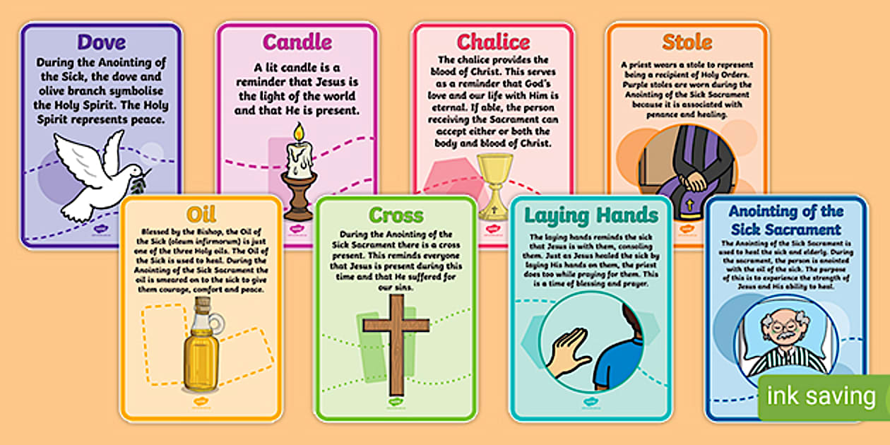 Symbols for the Anointing of the Sick Sacrament | Posters