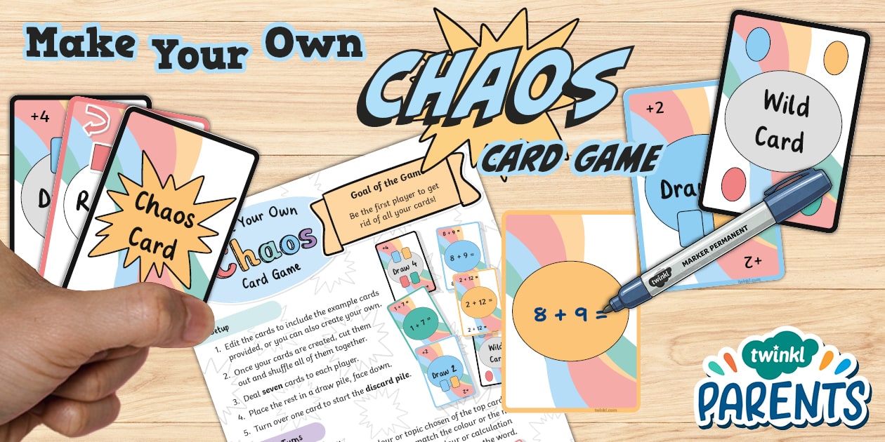 👉 Customisable Chaos Card Game (teacher made) - Twinkl