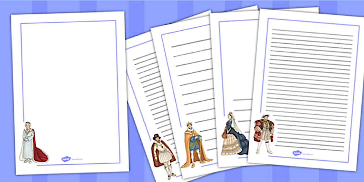 Editable Significant British Monarchs Page Borders - Twinkl
