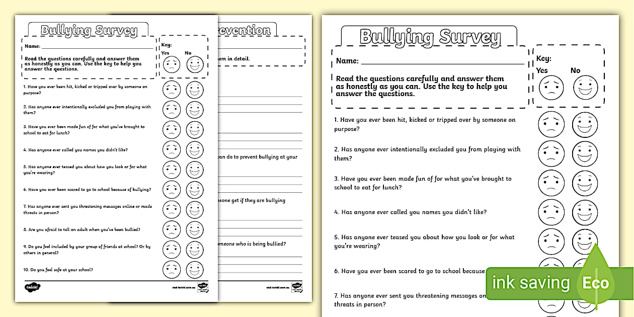 Are You Being Bullied?: Bullying Prevention Activity