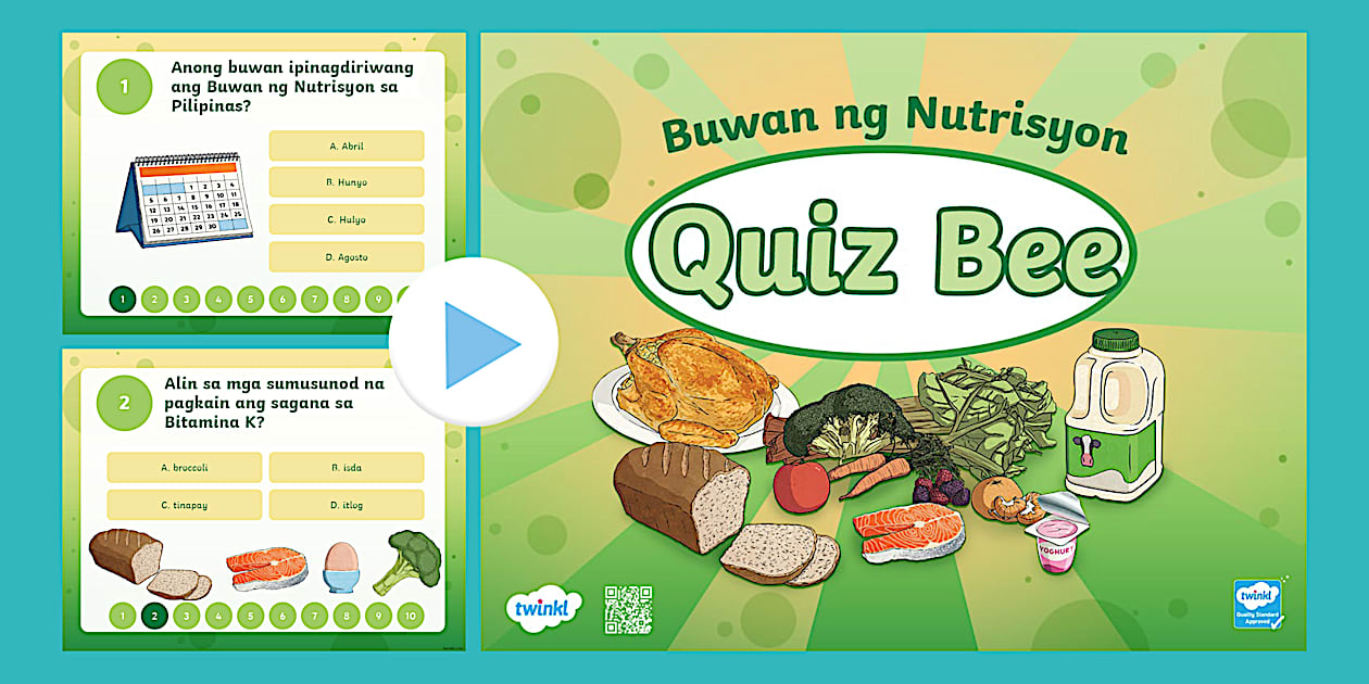 Buwan Ng Nutrisyon Quiz Bee PowerPoint | Twinkl - Twinkl
