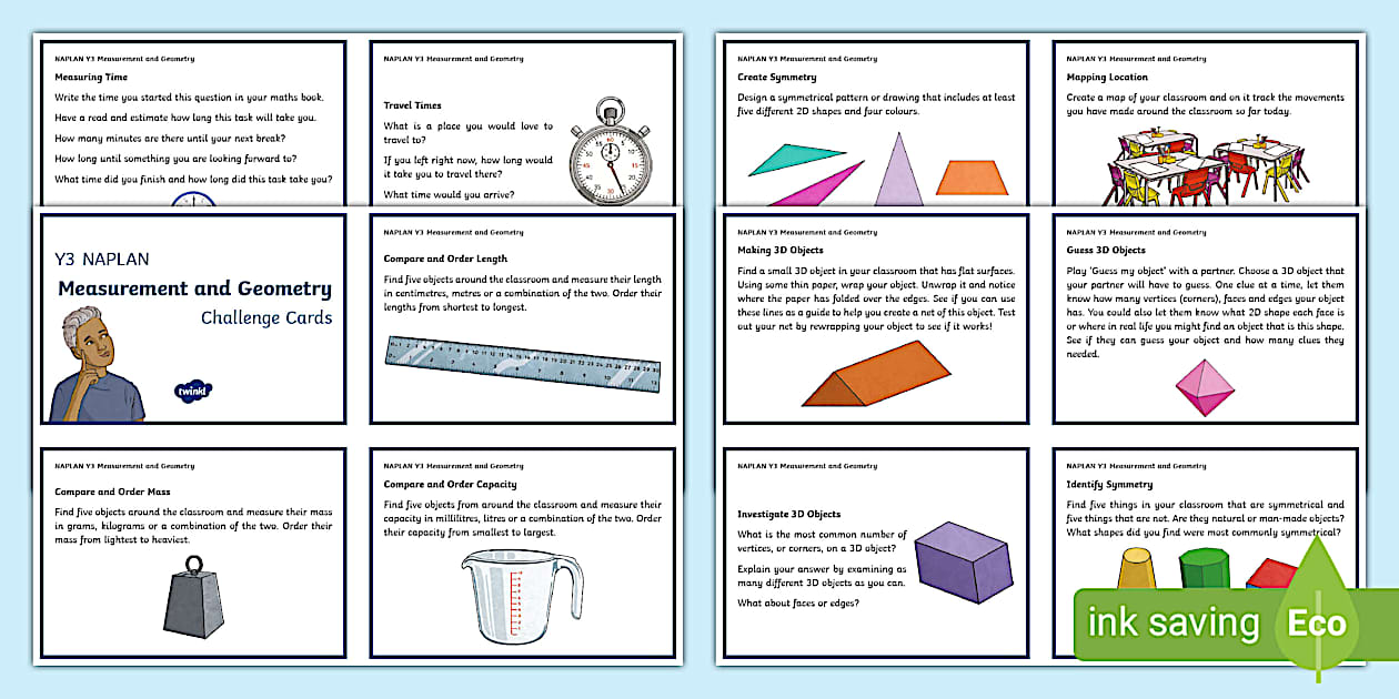 Open Ended Geometry Questions - NAPLAN (teacher made)