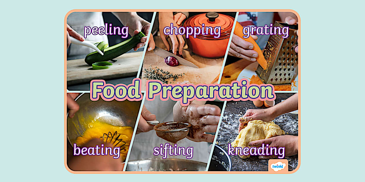 Food Preparation Photo Display Poster (Teacher-Made)