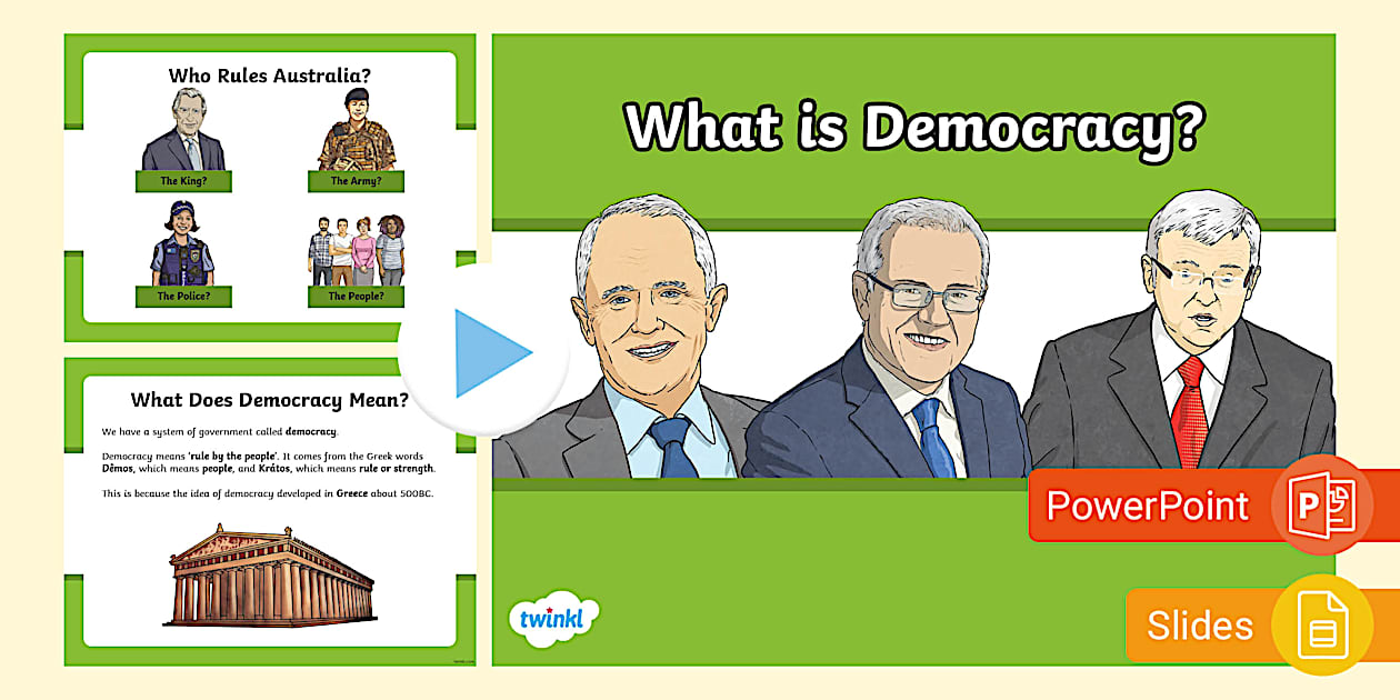 What is Democracy? PowerPoint (teacher made) - Twinkl