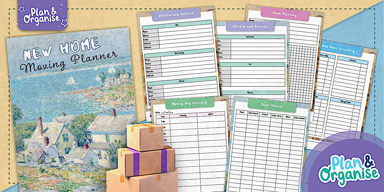 Moving Planner New Home Checklist | Twinkl Plan and Organise
