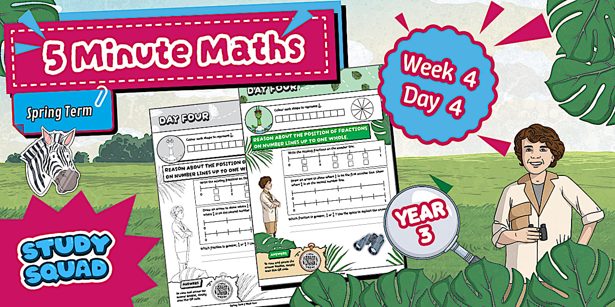 👉 Study Squad 5 Minute Maths - Year 3 Spring - Week 4 Day 4