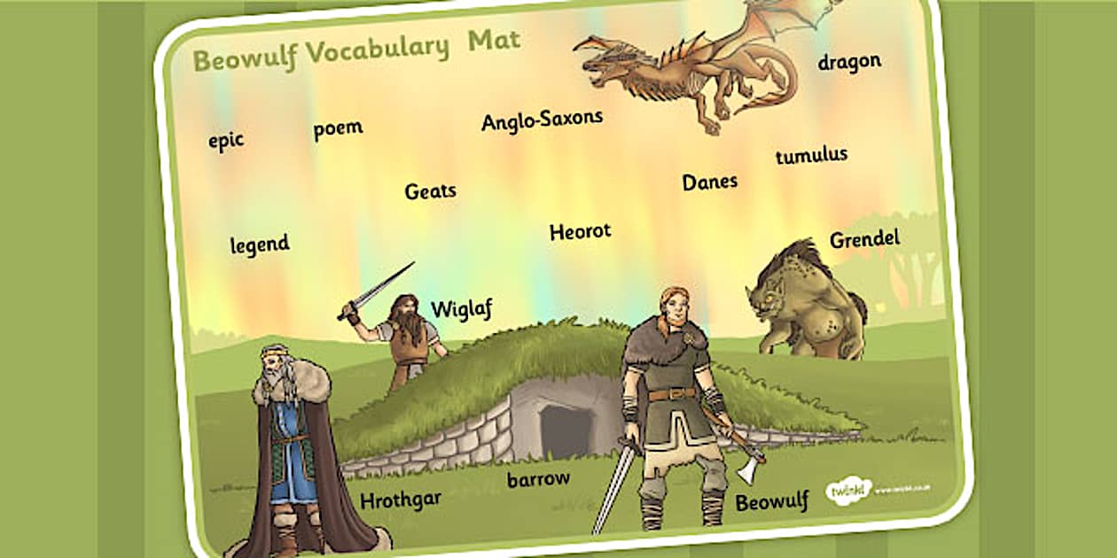 Beowulf Vocabulary Mat (teacher made) - Twinkl