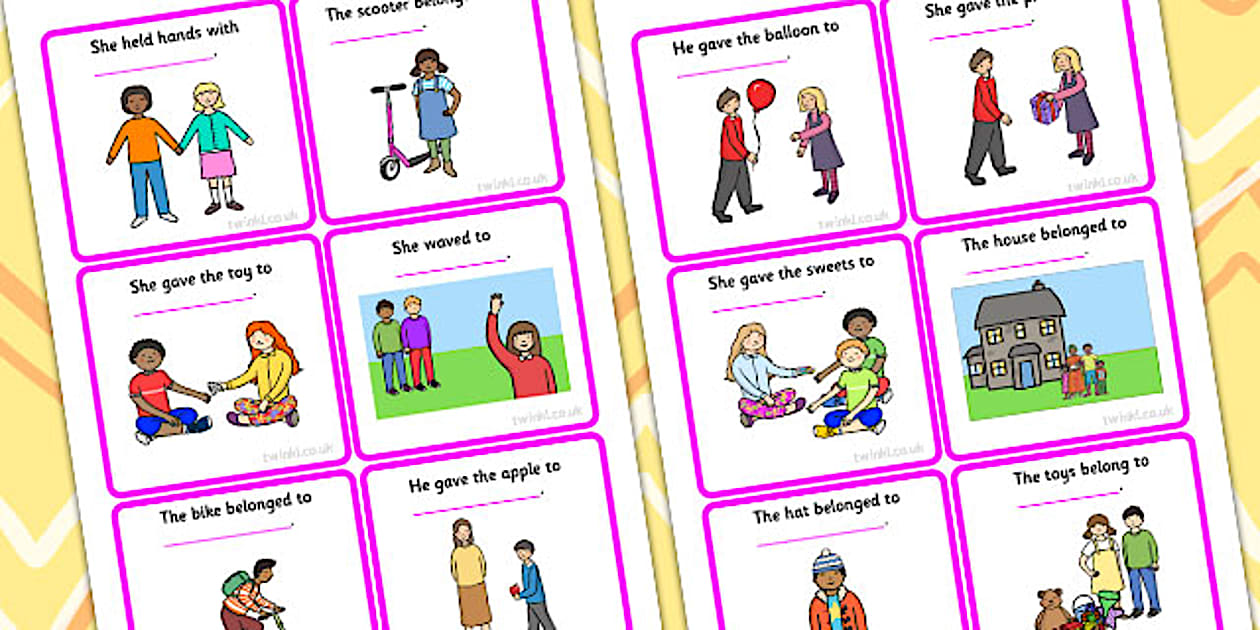 Finish the Sentences with Him, Her or Them Activity | Twinkl