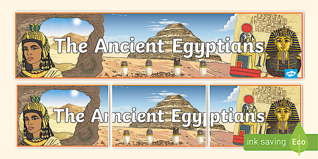 Ancient Egypt Banner (teacher made) - Twinkl