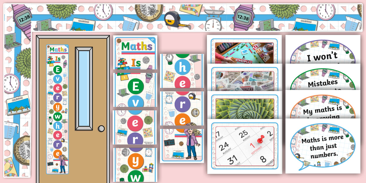 👉 KS1 Maths Door Display - Twinkl