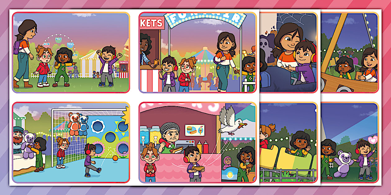 The Feelings Fair Story Sequencing Cards (teacher made)