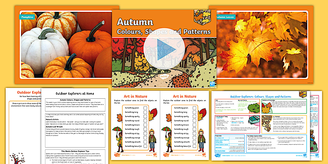 Outdoor Learning Lesson Plans Pack | Autumn - Twinkl