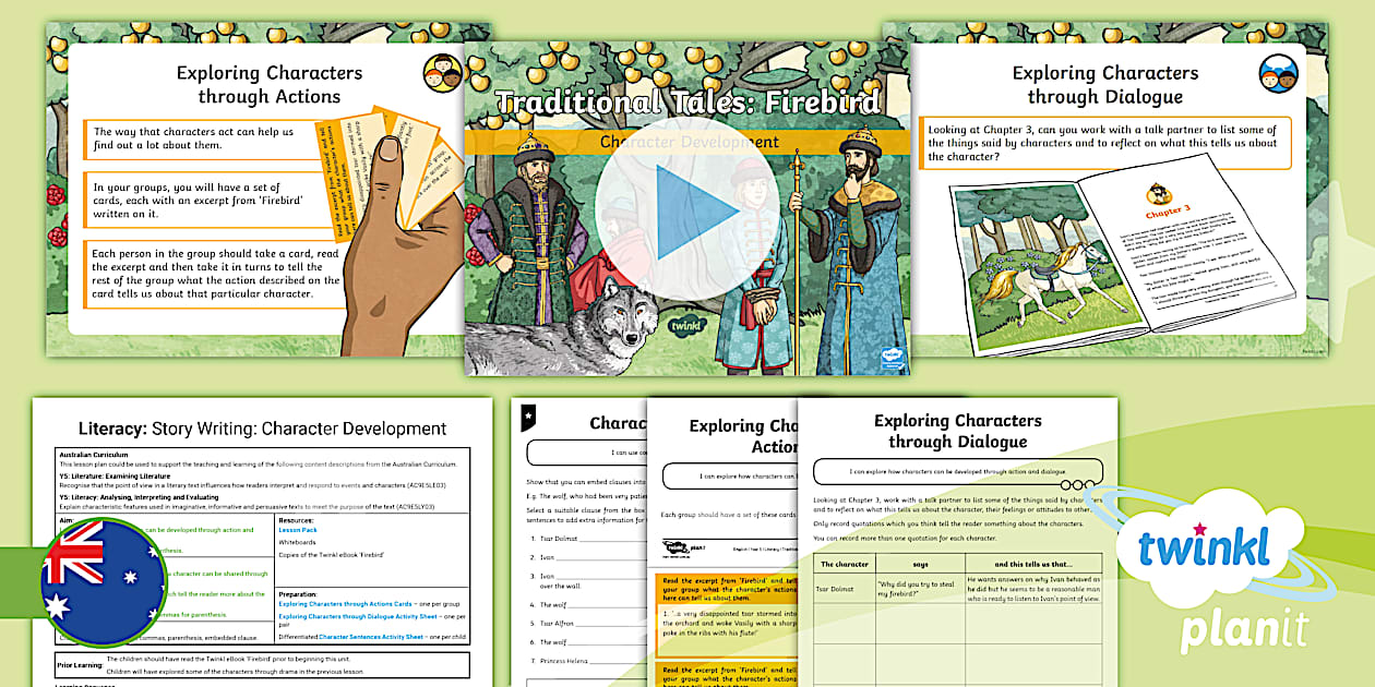 Year 5 Firebird: Story Writing (5) Lesson (teacher made)