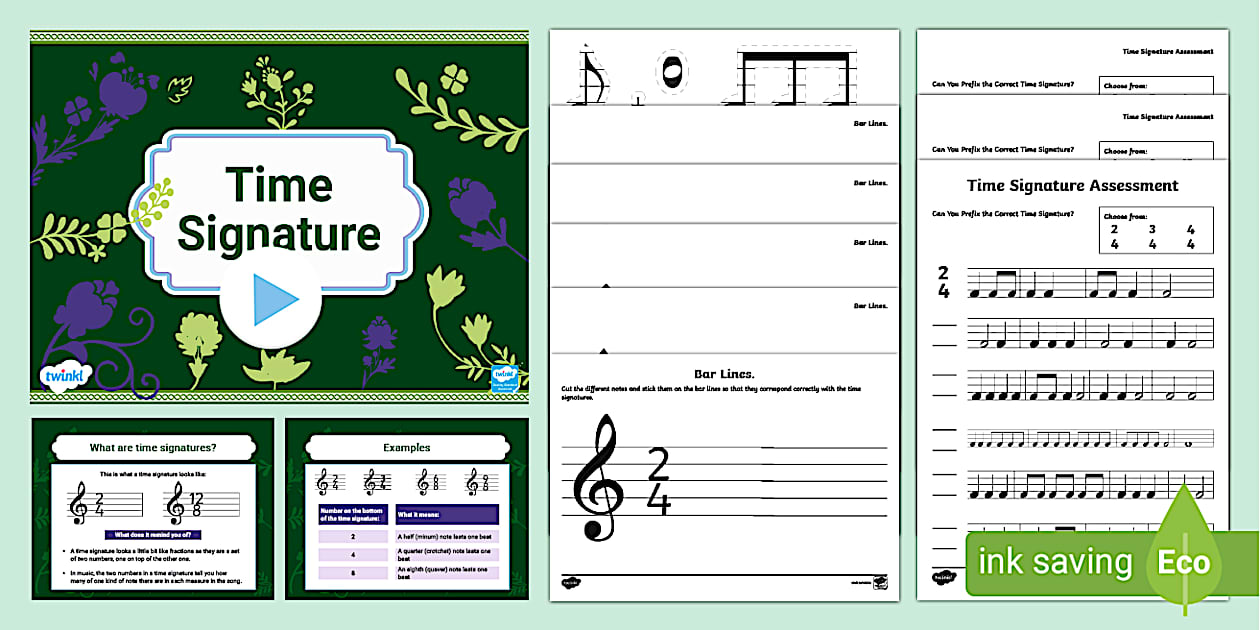 Time Signature Music Pack (teacher made) - Twinkl