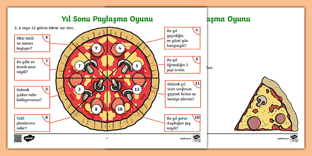Yıl Sonu Temalı Masa Oyunu (teacher made) - Twinkl