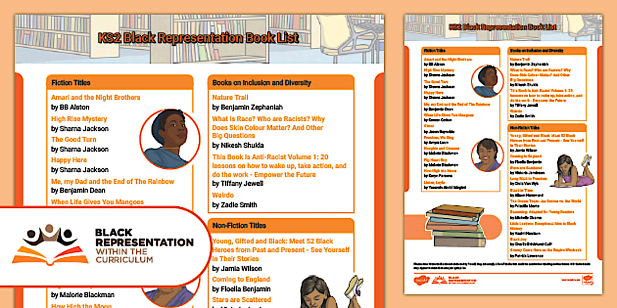 KS2 Black Representation Book List (Teacher-Made) - Twinkl